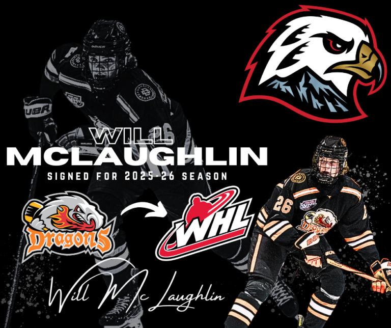 Portland Winterhawks of WHL Sign McLaughlin for 2025-26 Season | Drumheller Dragons